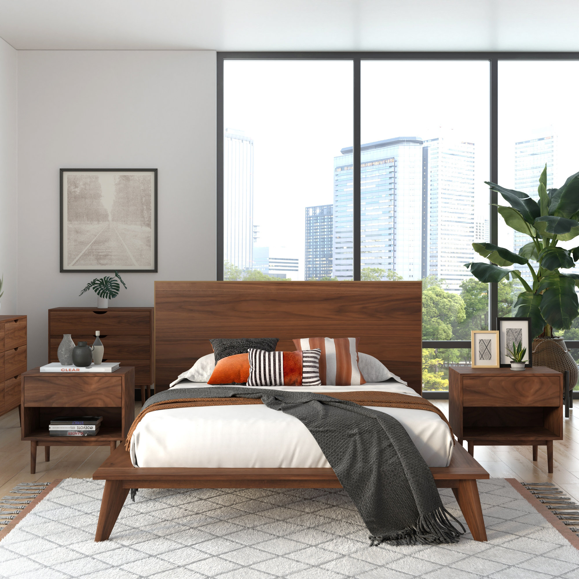 George Oliver Ensemble de chambre avec lit plateforme 3 pièces Roemer ...