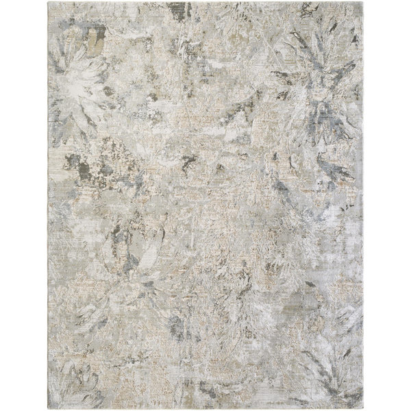 Trent Austin Design® Avia Light Gray/Cream Area Rug | Wayfair