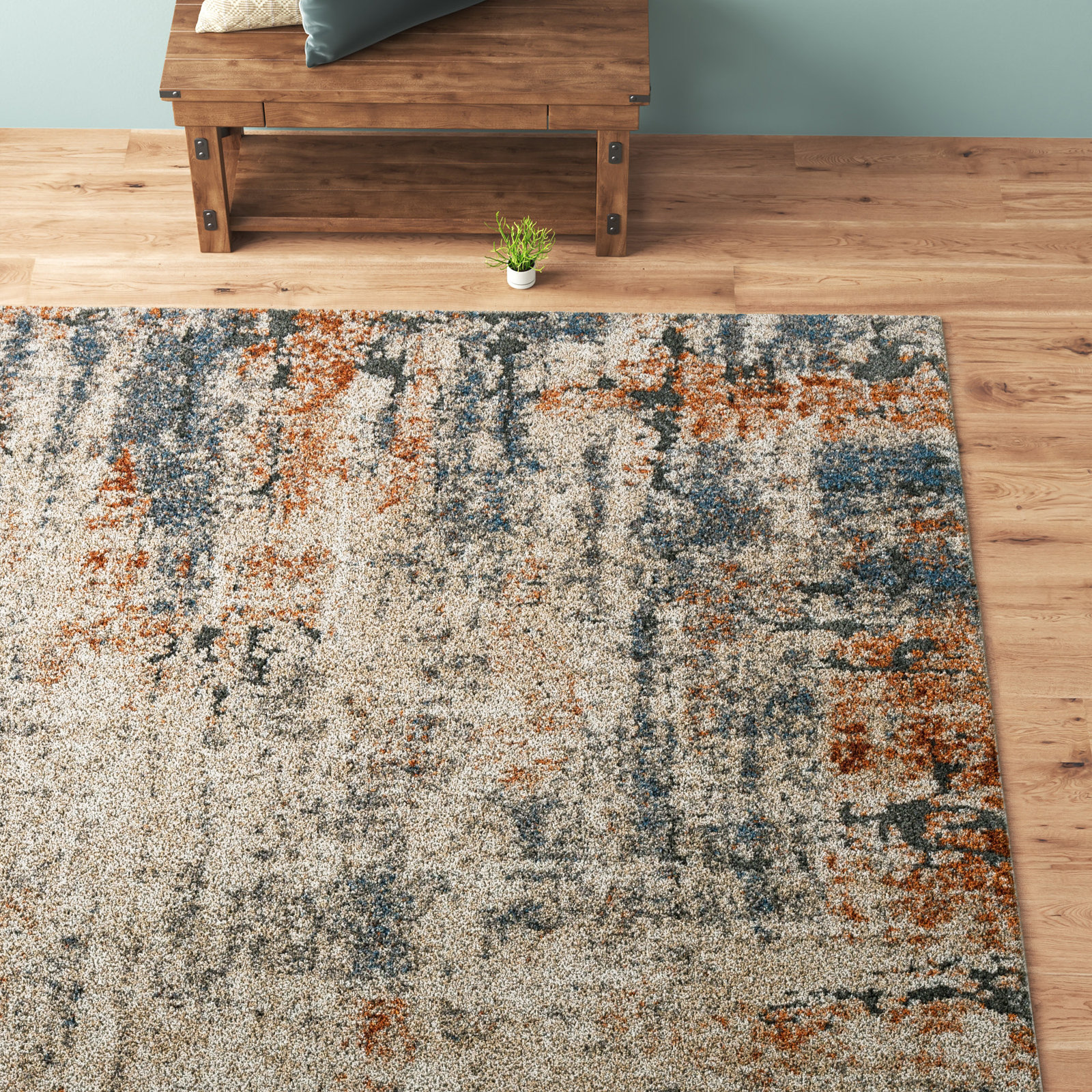 Trent Austin Design® Dunigan Abstract Machine Woven Polypropylene Area ...