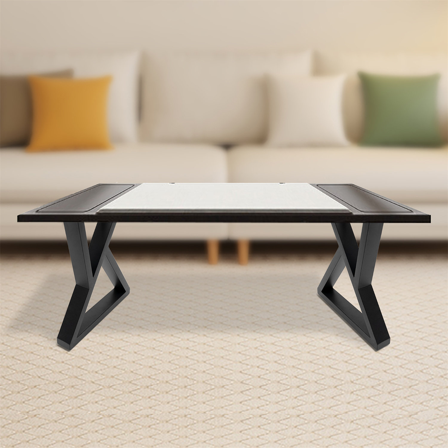 Latitude Run® 16'' Set of 2 DIY Steel Table Legs | Wayfair