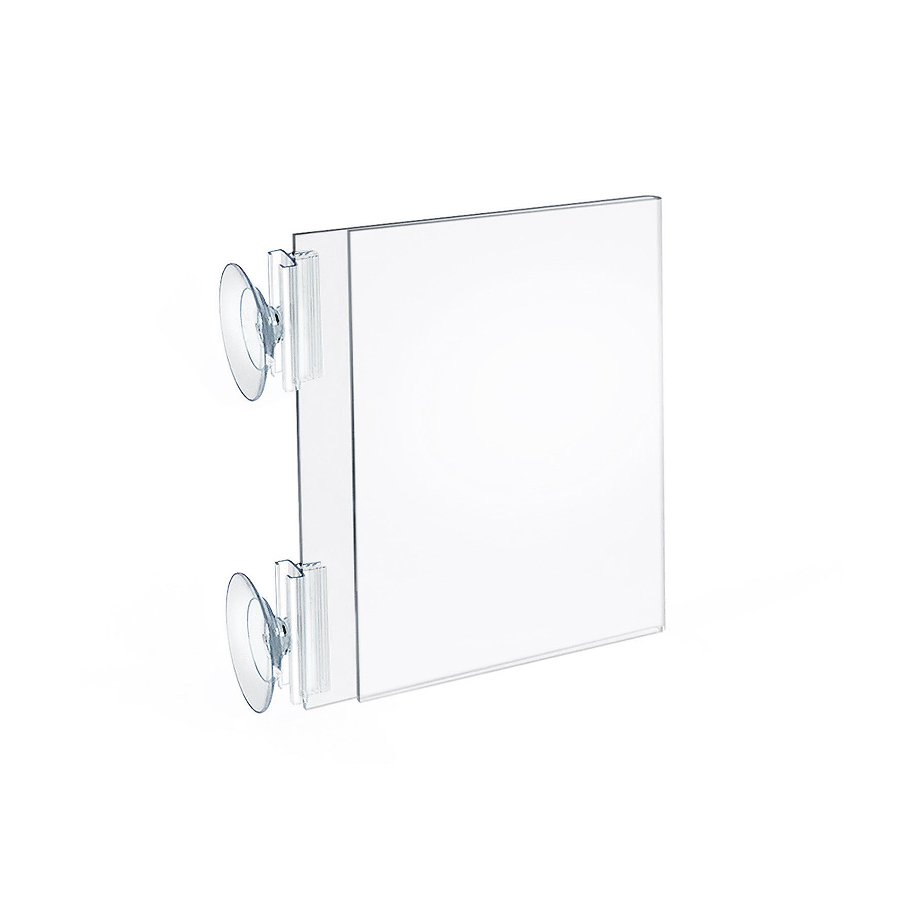 Azar Displays Two-Sided Acrylic Sign Holder with Suction Cup Grippers 5 ...