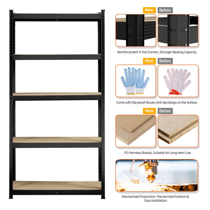 17 Stories 35.5'' W Metal Height -Adjustable Shelving Unit & Reviews ...