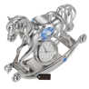 Matashi Crystal Crystal Studded Rocking Horse Desk Clock Figurine ...