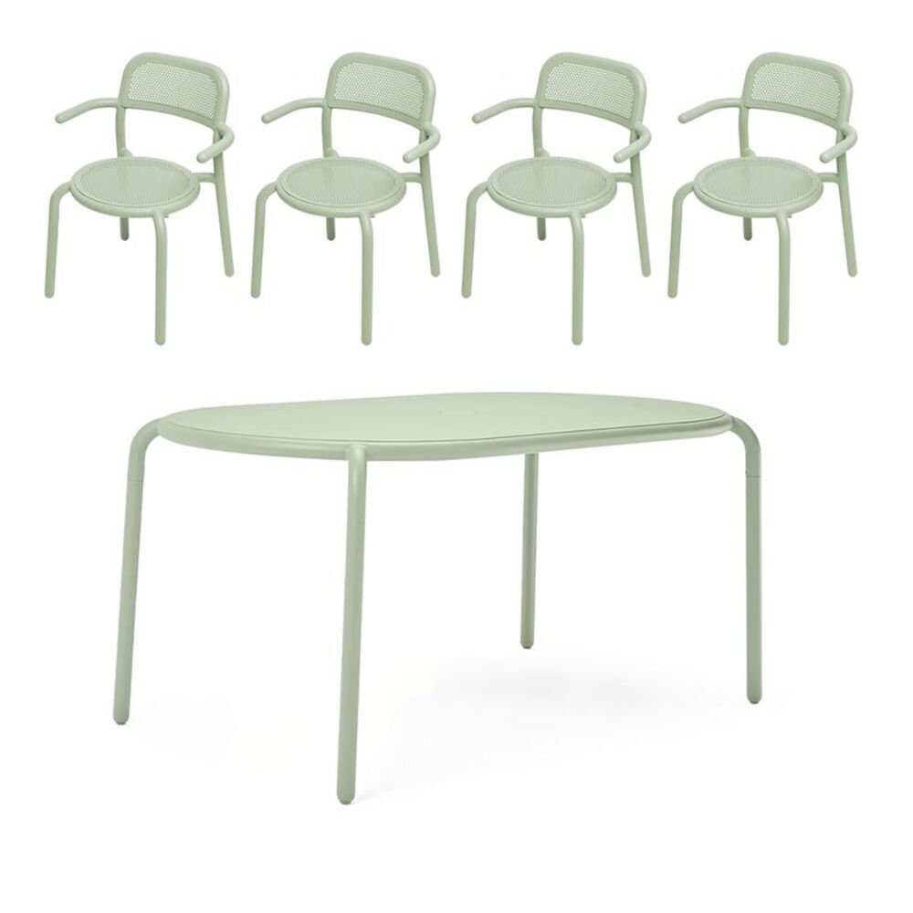 Fatboy Toni Tavolo Outdoor Dining Table Set With Armchairs | Wayfair