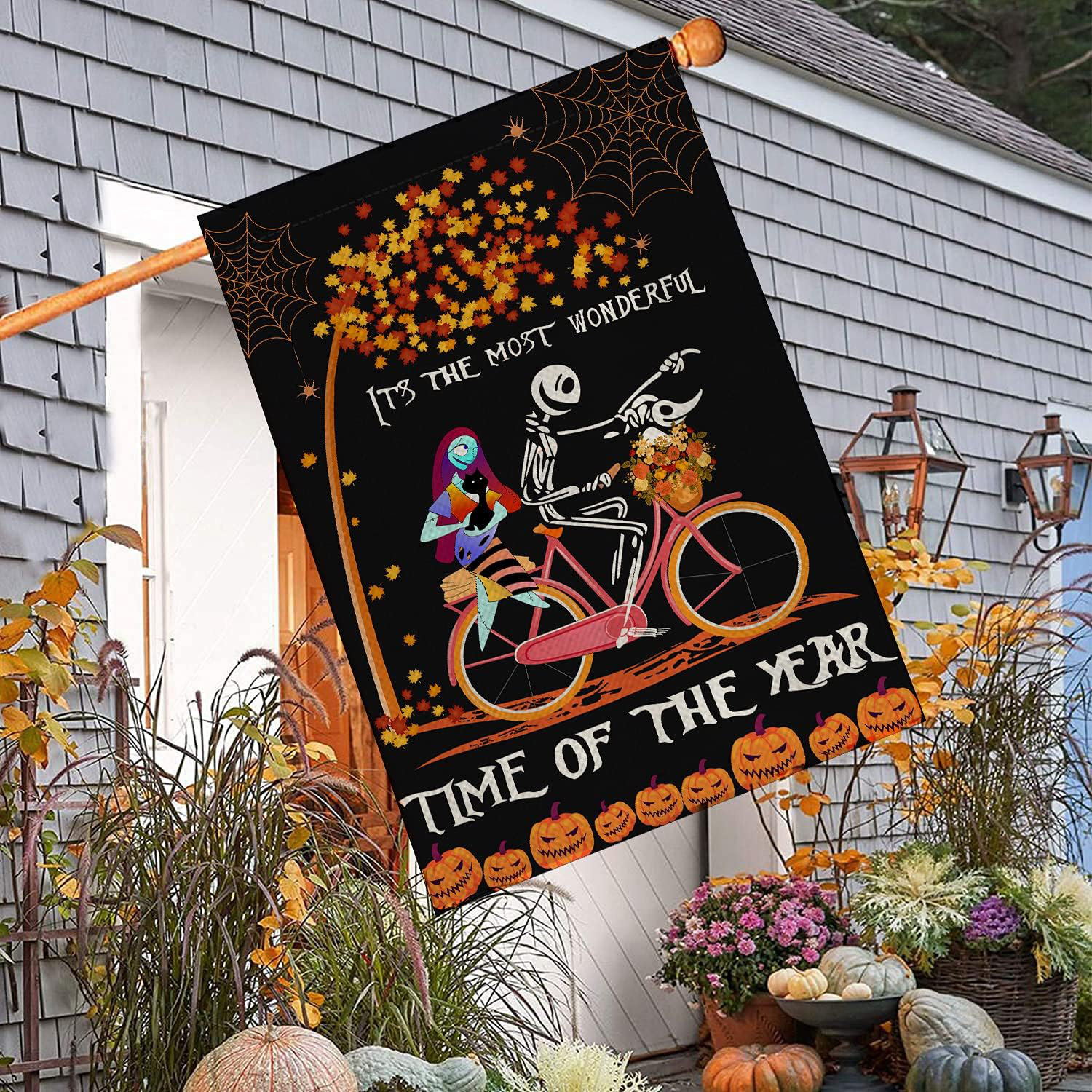 The Holiday Aisle® Halloween Garden Flag,12X18 Inch Double-Sided Horror ...