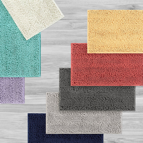 Beige Bath Rugs & Mats You'll Love | Wayfair