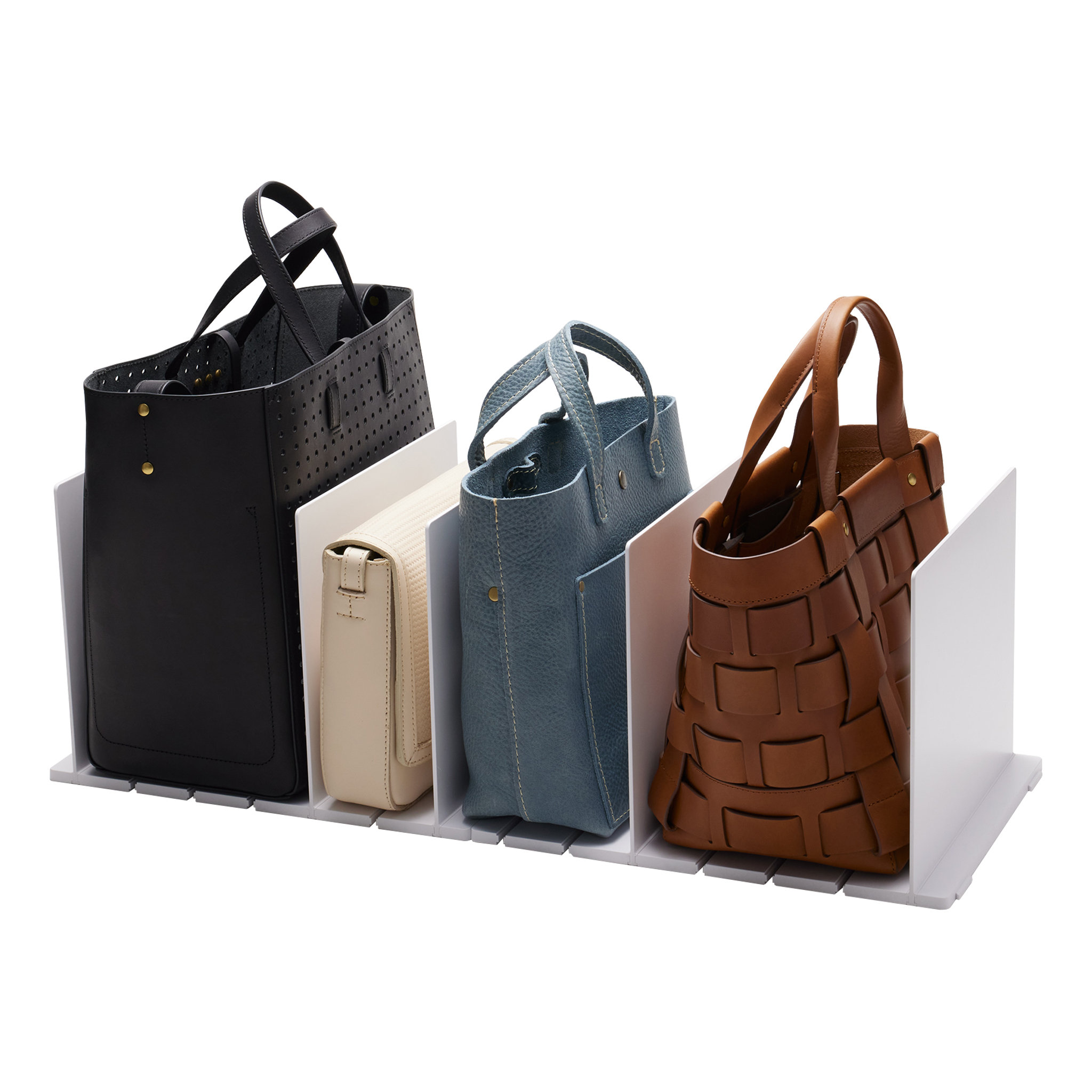 Yamazaki Home Purse Organizer/Bag Divider For Closet Shelf, Plastic ...