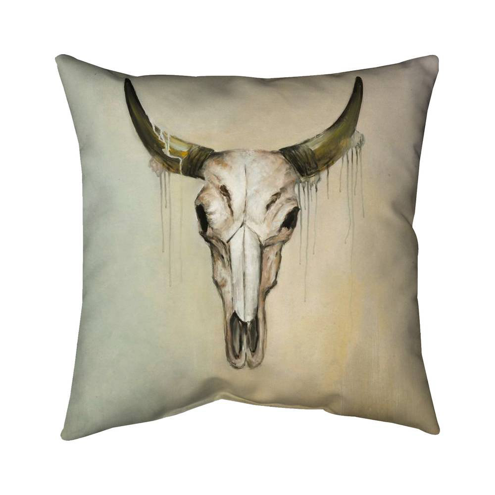 Begin Edition International Inc. Color fading bull skull - 16"x16 ...