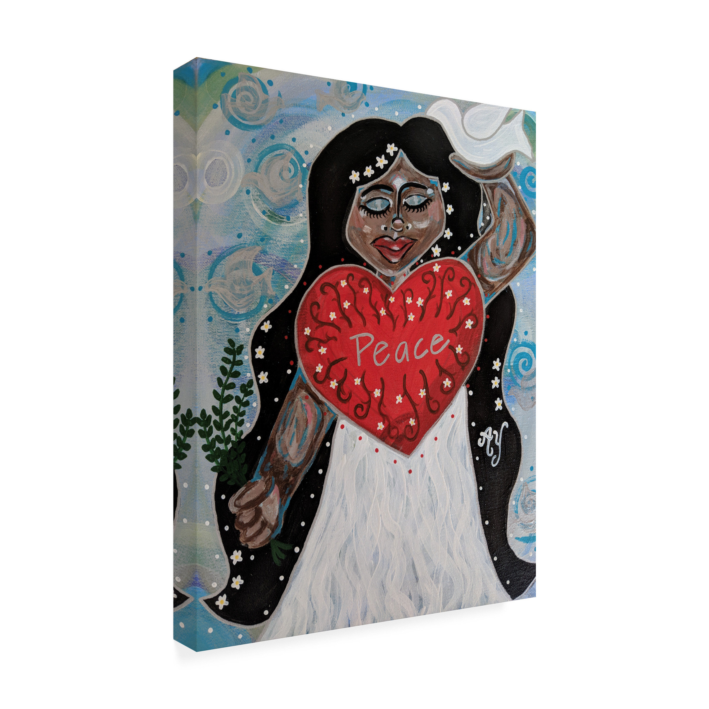 Winston Porter Kymon Peace Goddess On Canvas by Rev. Dr. Angela Yarber ...