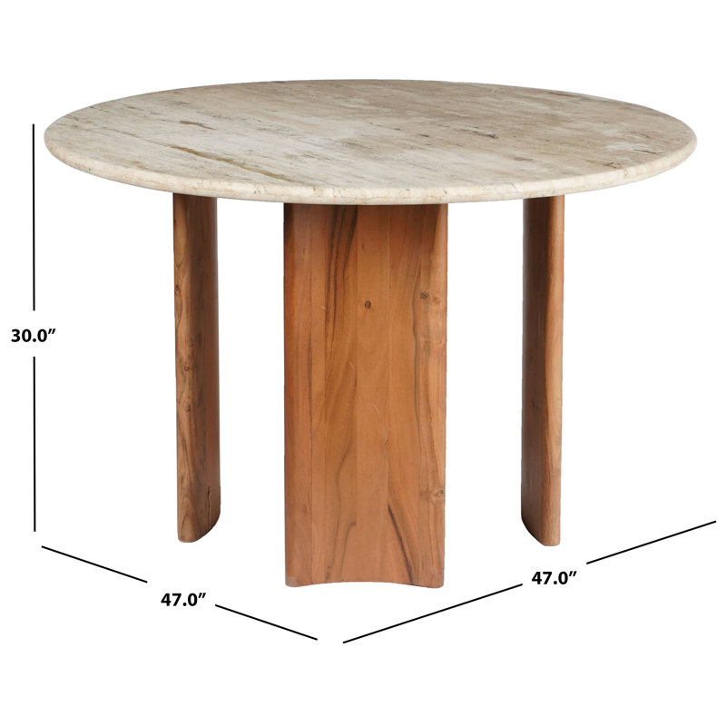 Joss & Main Catalena 47" Stone Dining Table | Wayfair