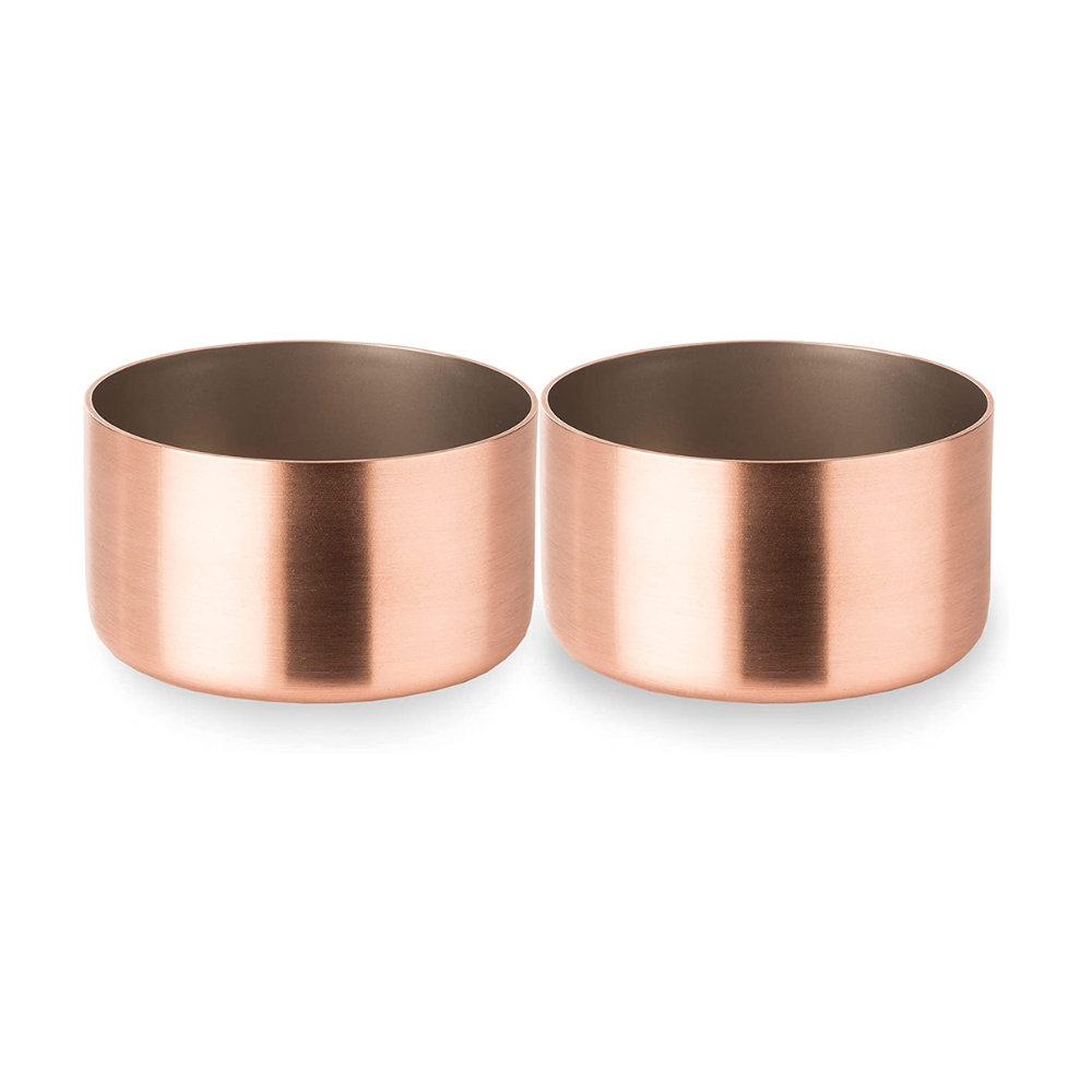 Mauviel M'PASSION Copper & Stainless Steel 2-Piece Souffle Mold Set ...