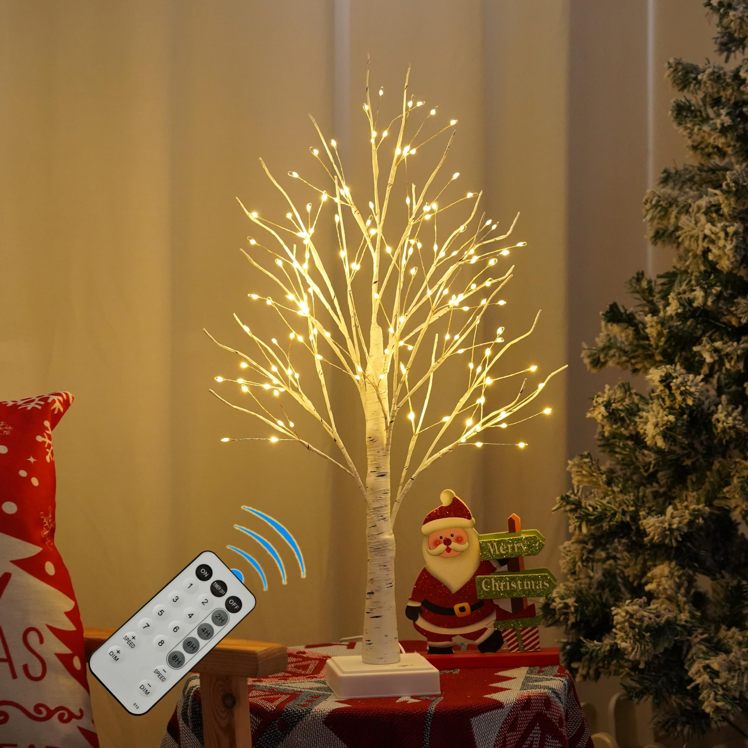 The Holiday Aisle® 144 LED Birch Tree Lights with Remote Control – DIY ...