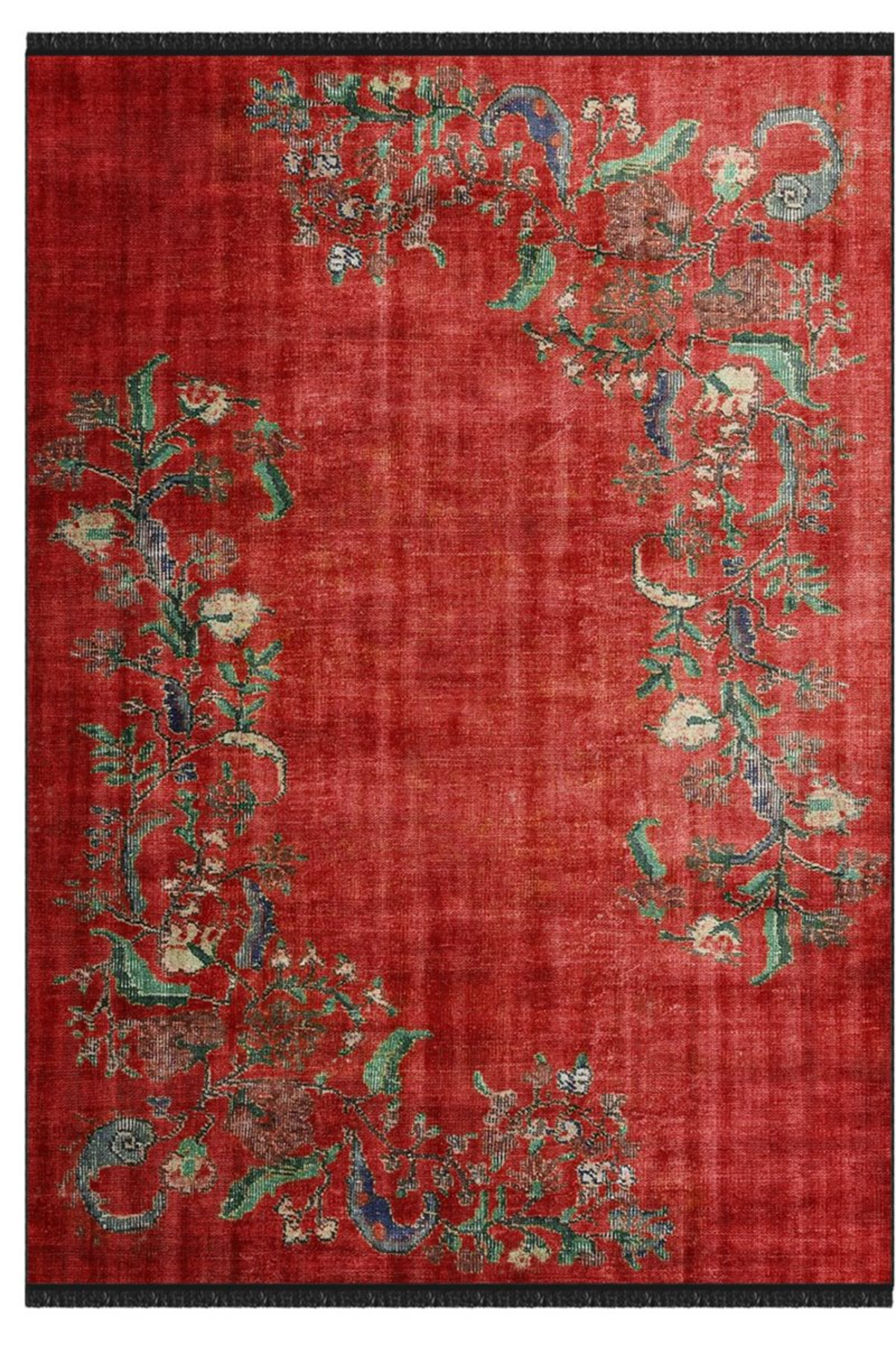 Rugpera Karabag Multicoloured Colour Floral Design Carpet Machine Woven ...