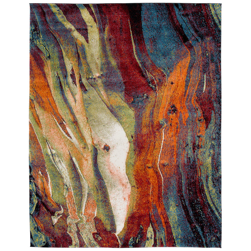 17 Stories Dowlen Performance Abstract Rug & Reviews | Wayfair