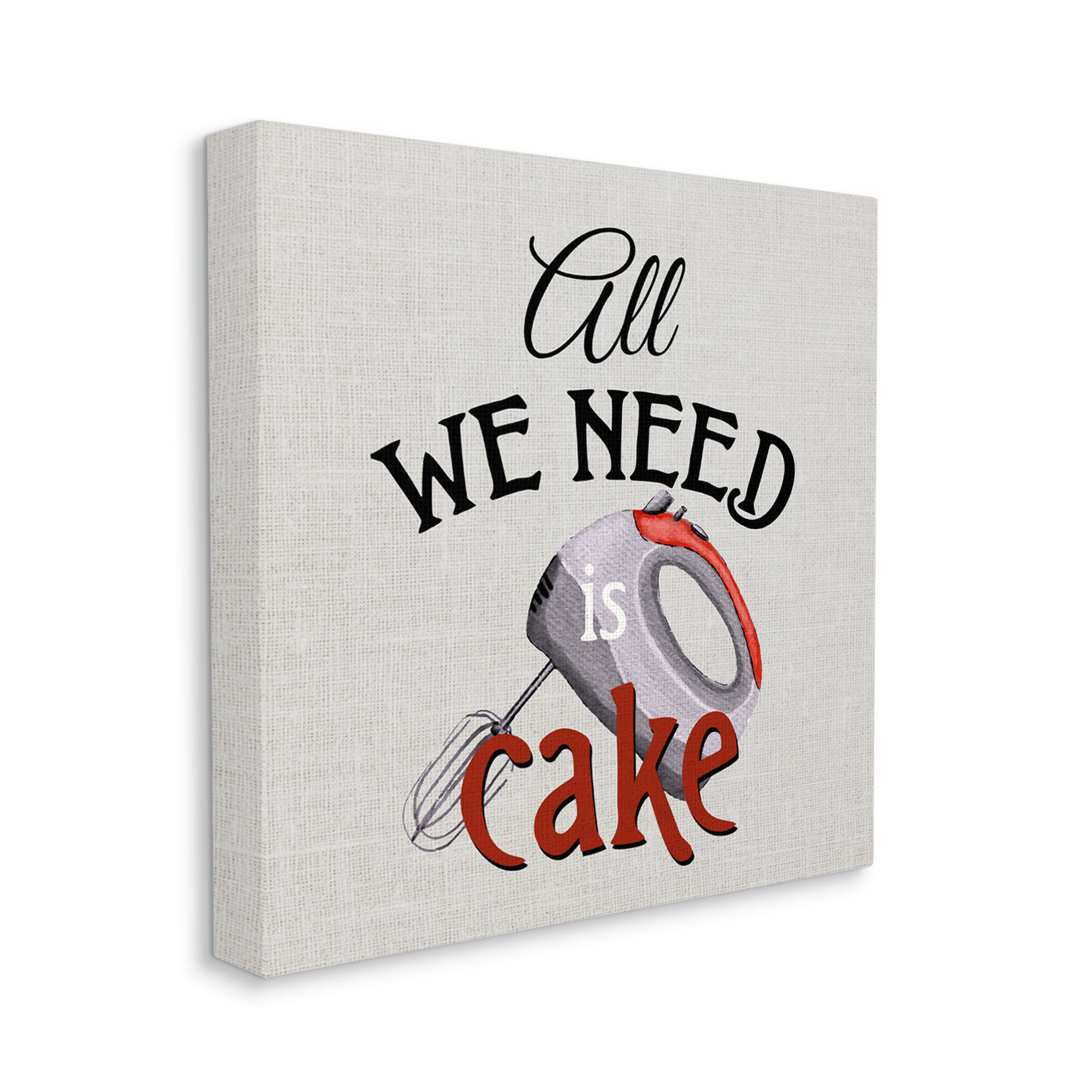 Trinx Kitchen Cake Phrase Canvas Wall Art Design By Kim Allen | Wayfair