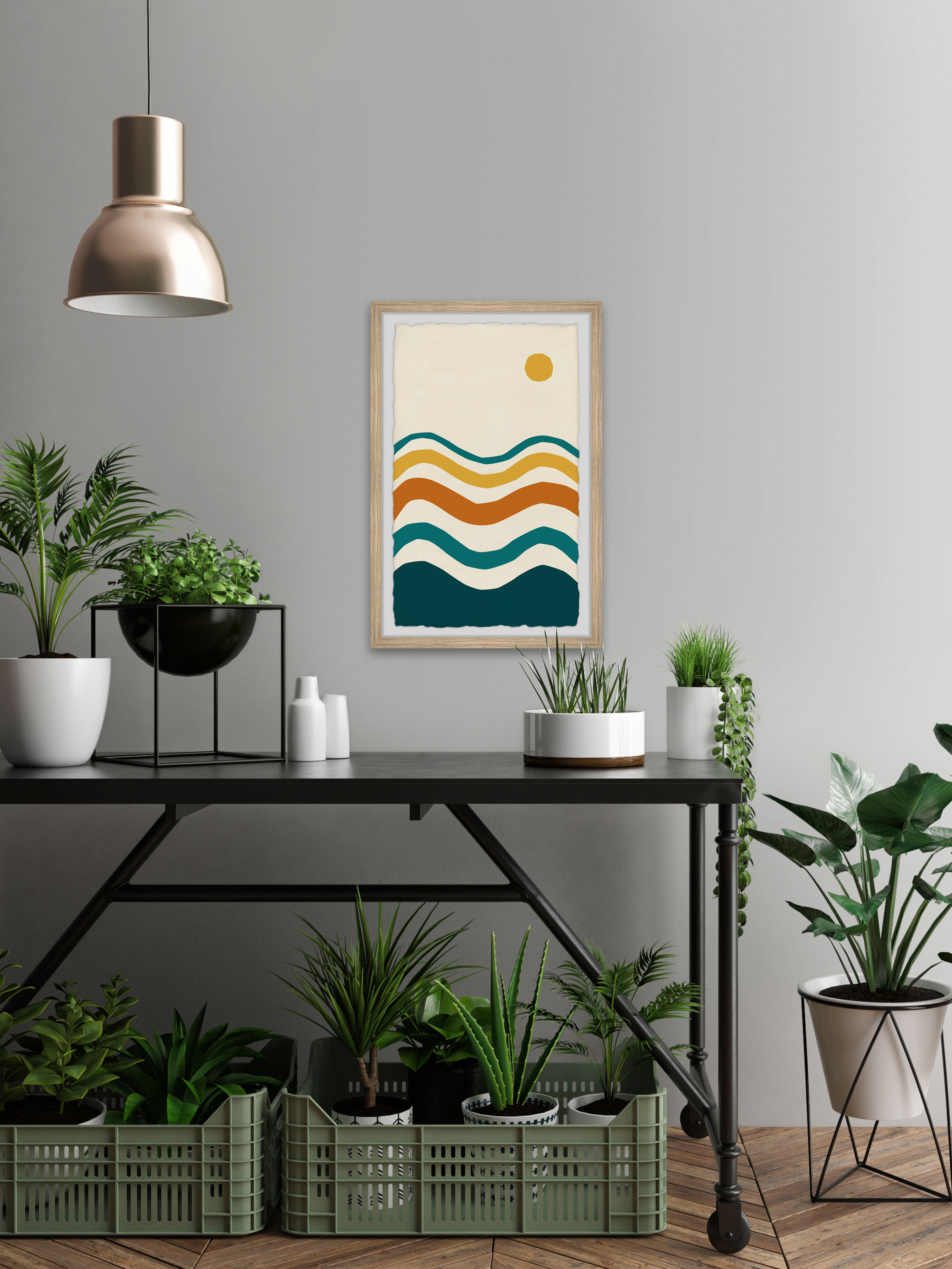 Isabelline Borders Of Freedom - Picture Frame Painting | Wayfair.co.uk
