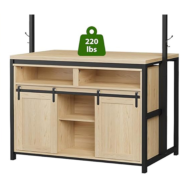 Gracie Oaks Multi Functional Dining And Living Room Cabinets, Sliding ...