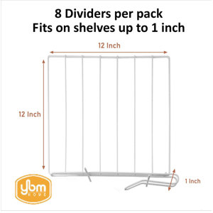 Rebrilliant Kingon Metal Closet Steel Shelf Divider & Reviews | Wayfair