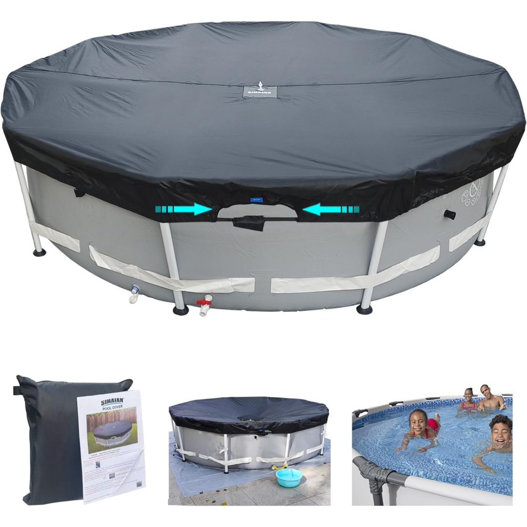 DESIGN SHOP BY SHELL Pool Covers For Above Ground Swimming Pool,Round ...