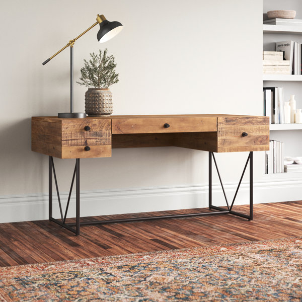 Birch Lane™ Rafi Solid Wood Writing Desk & Reviews | Joss & Main