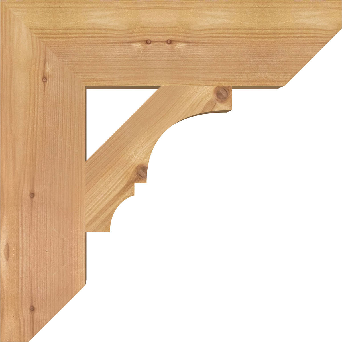 Ekena Millwork Balboa Slat Rustic Wood Bracket | Wayfair