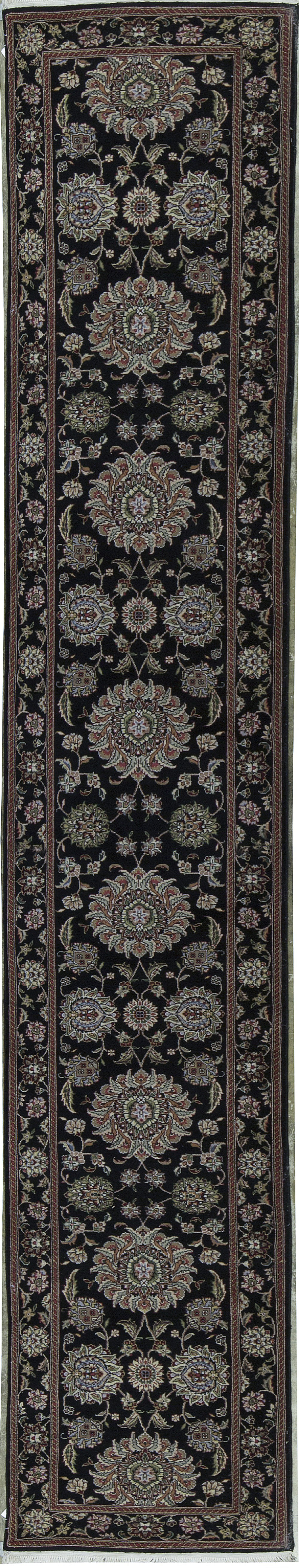 Bokara Rug Co., Inc. Hand-Knotted High-Quality Black and Black Runner ...