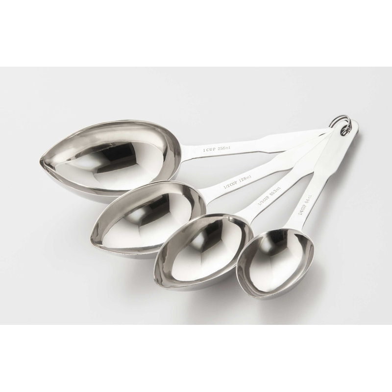 Cook Pro 4-Pieces Stainless Steel Measuring Spoon Set & Reviews | Wayfair