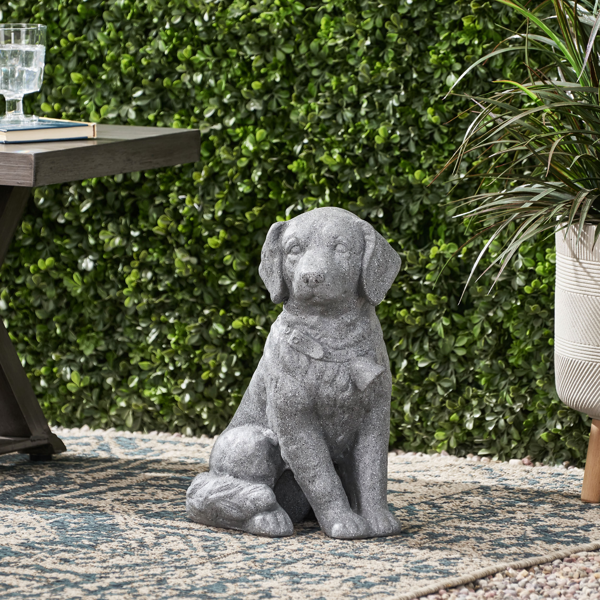 Home Loft Concepts Arvonia Outdoor Dog Garden Statue & Reviews | Wayfair