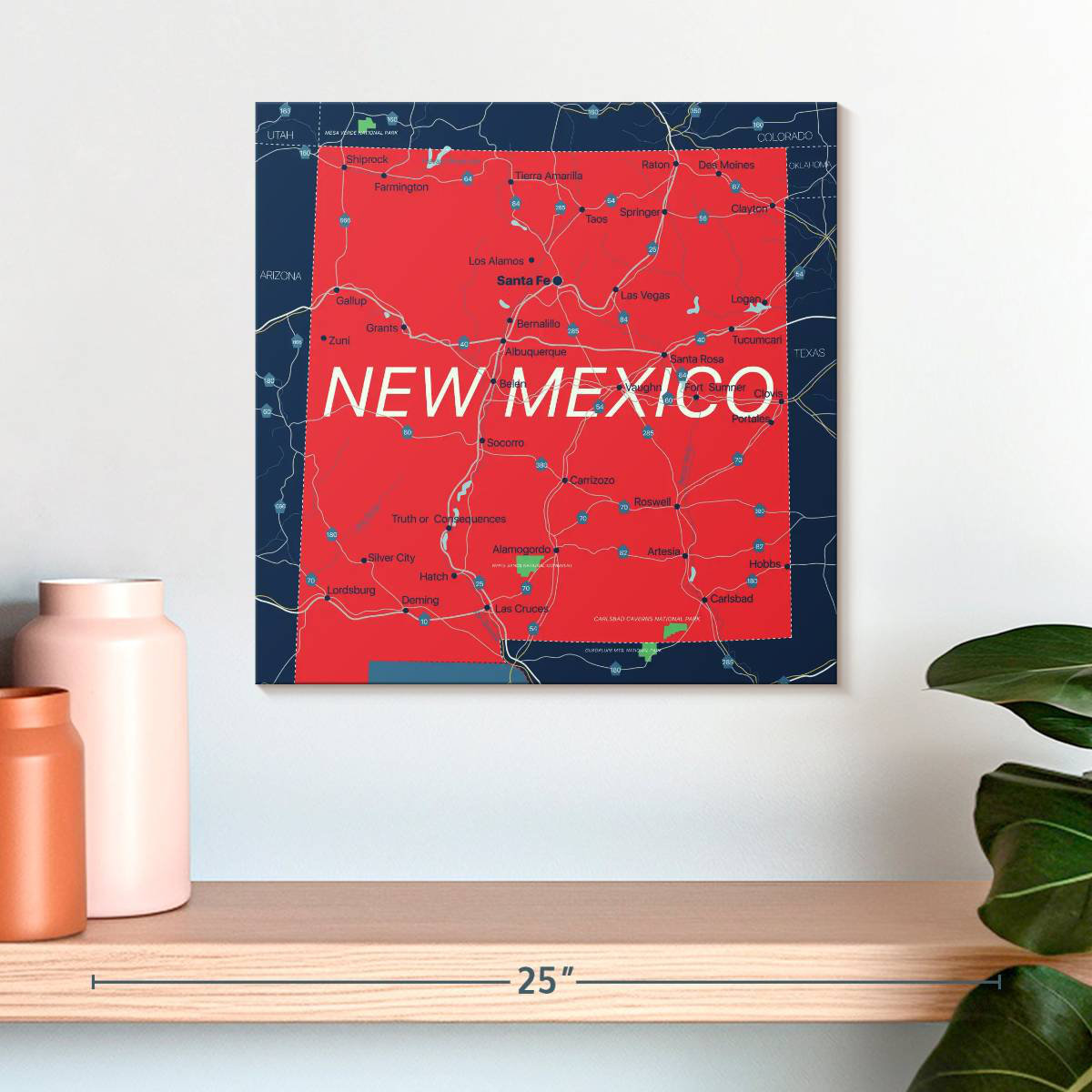 Breakwater Bay Aliaz Detailed New Mexico Map - Wayfair Canada