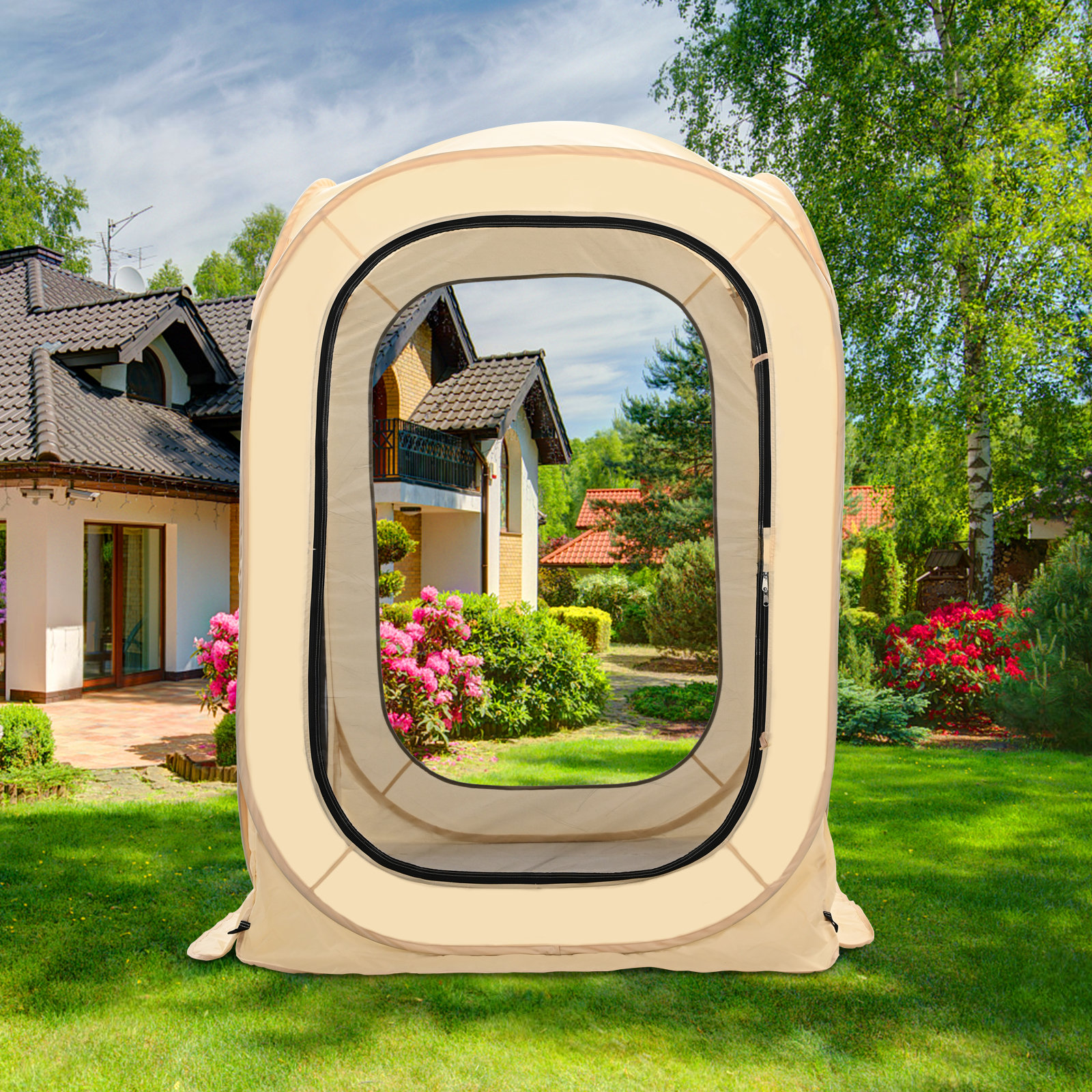 ShangQuan WuLiu Screen House Tent Pop-Up, Portable Screen Room Canopy ...