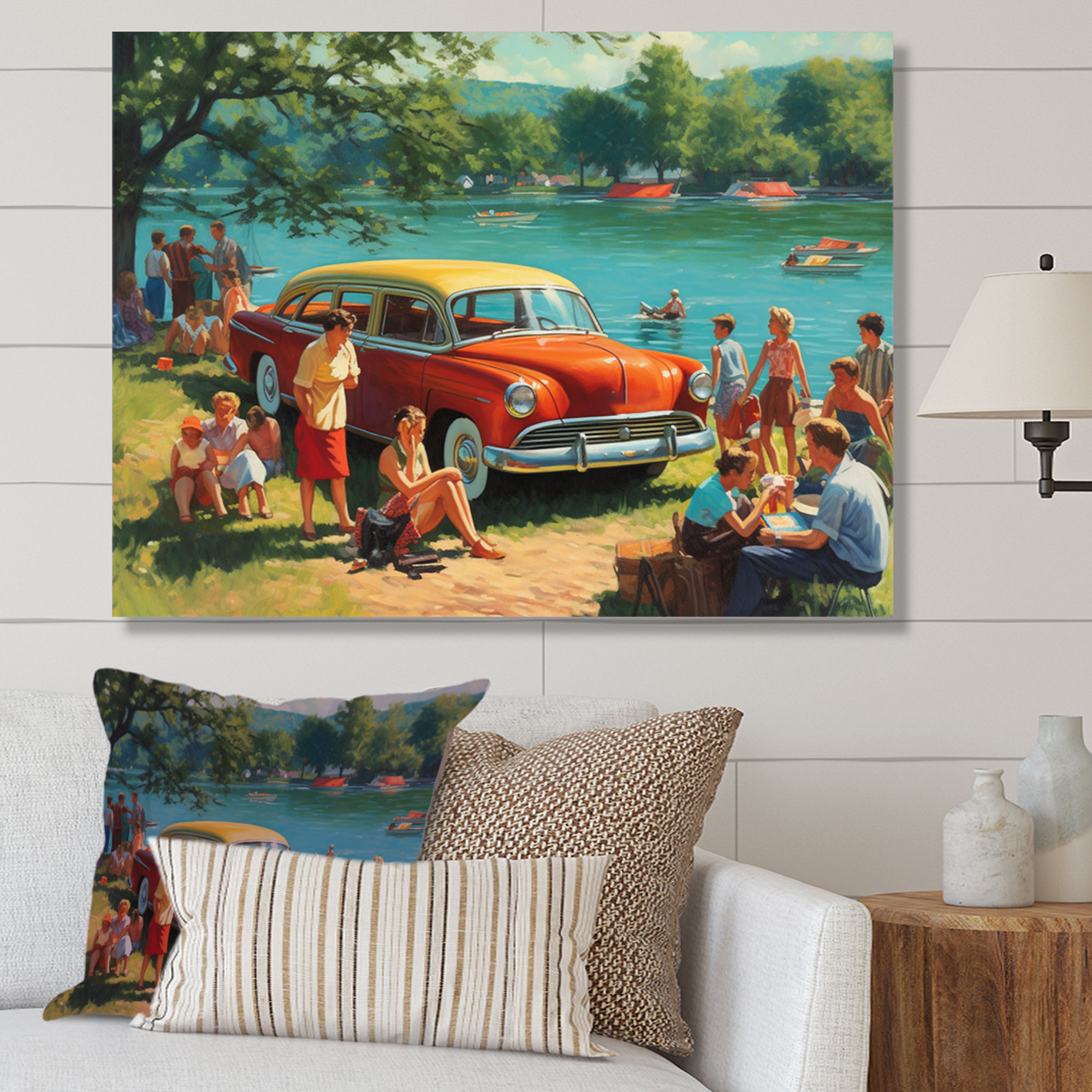 Red Barrel Studio® Ribal Flashback To Summer Vacation By The Lake I On ...