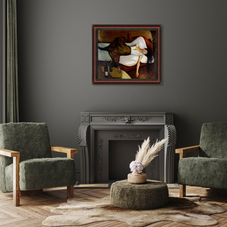 Overstock Art The Day After Framed On Canvas by Edvard Munch Painting ...