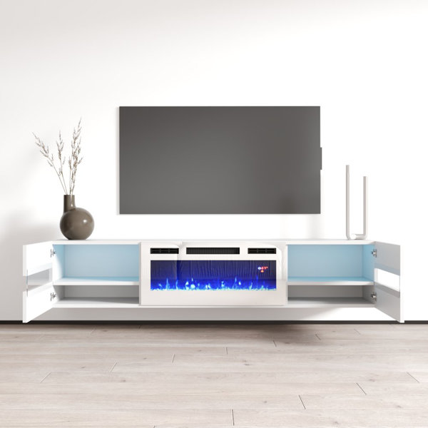Orren Ellis Rameesa 72'' Media Console & Reviews | Wayfair