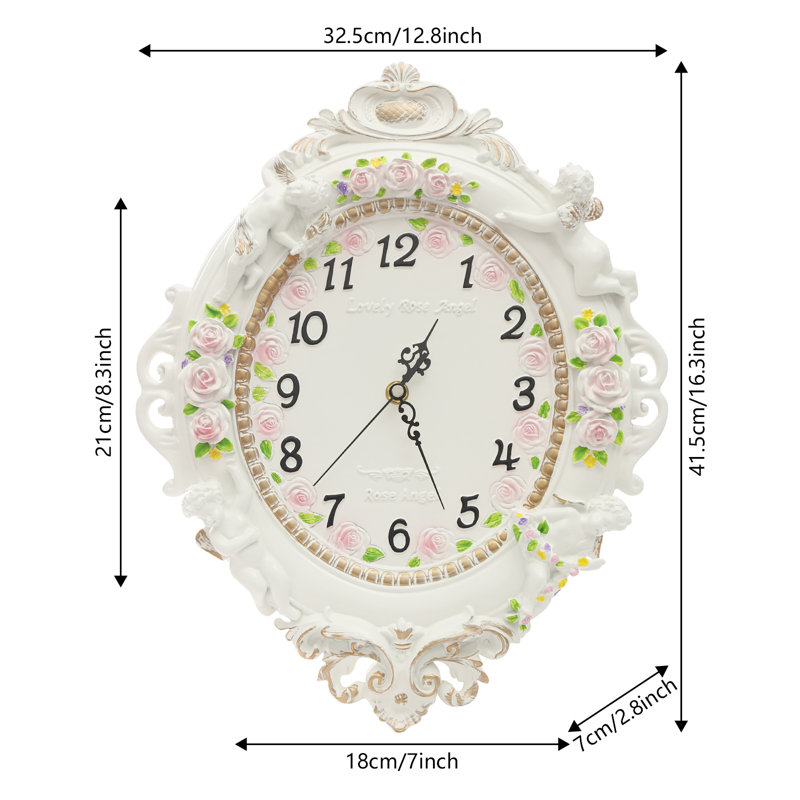 Fleur De Lis Living European Style Wall Clock | Wayfair