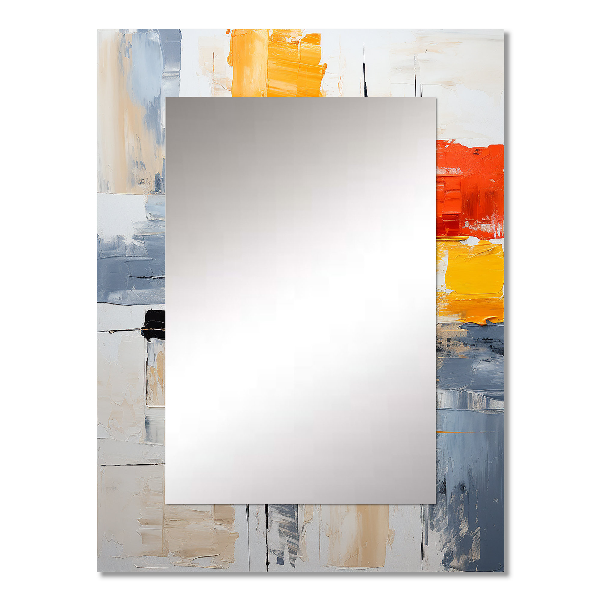 East Urban Home Deconstructed Colorfields Minimal Abstract - Blue Wall ...