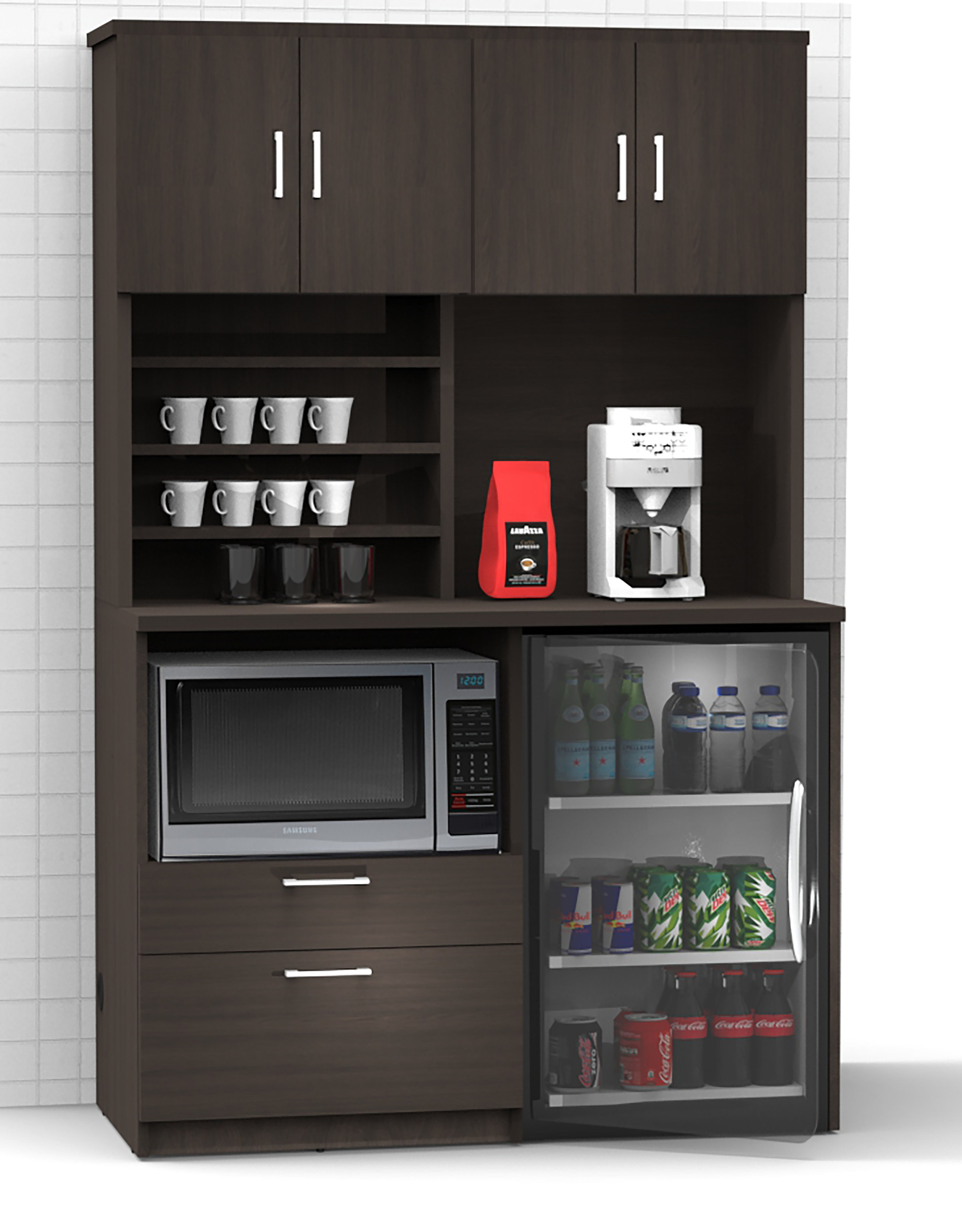 Breaktime Commercial Grade Coffee Kitchen Lunch Room Cabinets Fully ...