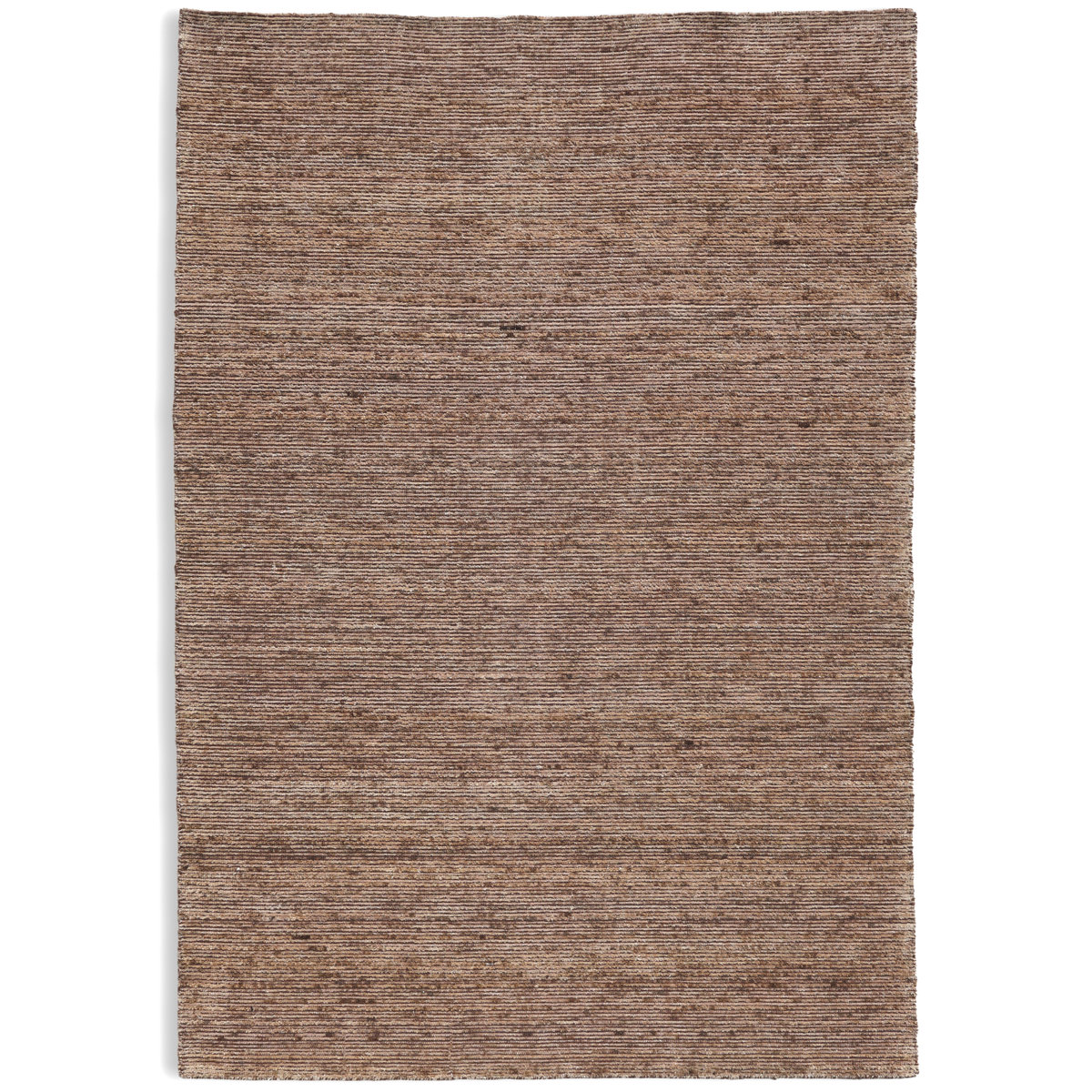 Tufty Home Linea Handmade Light Brown Rib Cut Wool Area Rug By Tufty ...