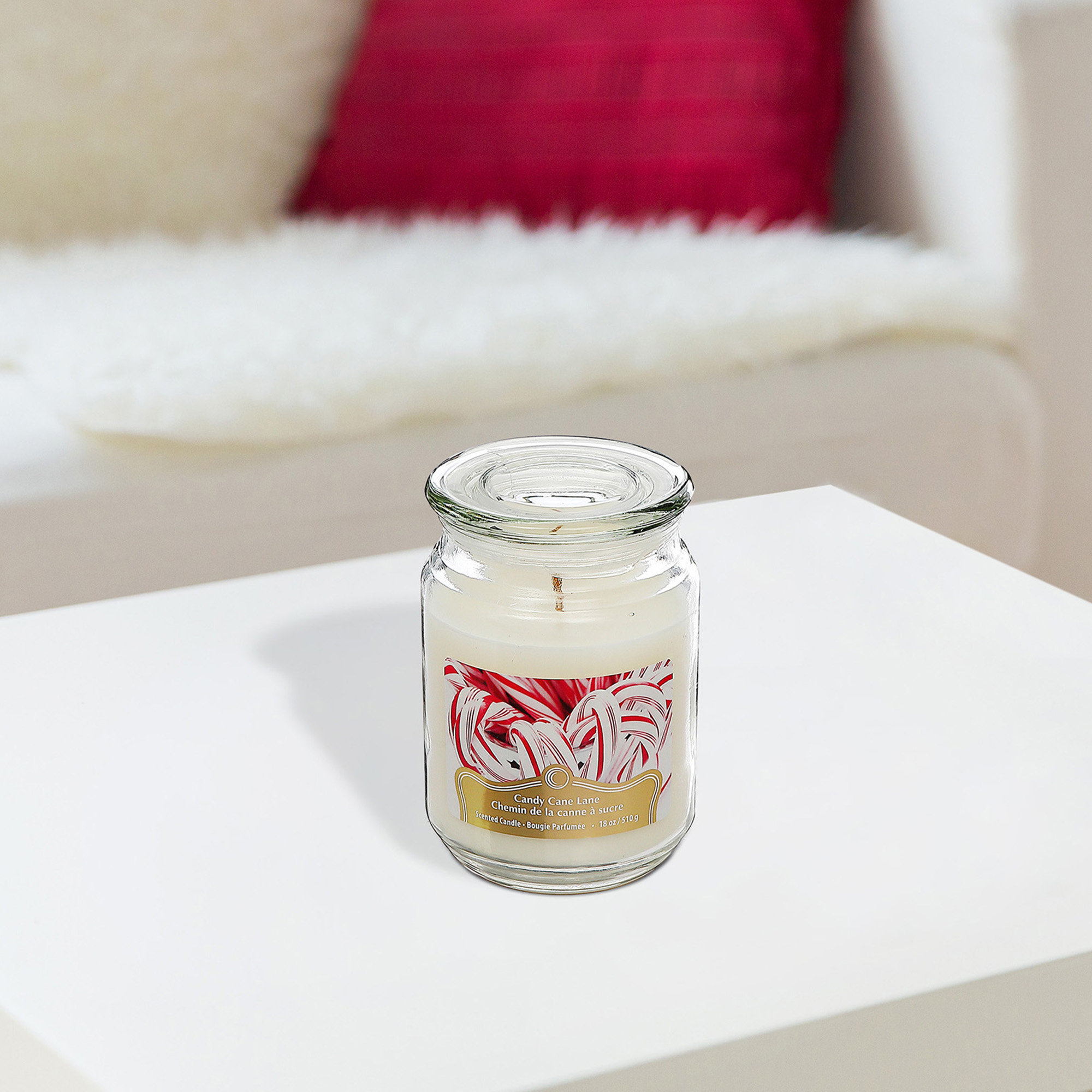 Symple Stuff Christmas 18 Oz Scented Jar Candle Candy Cane - Set Of 2 ...