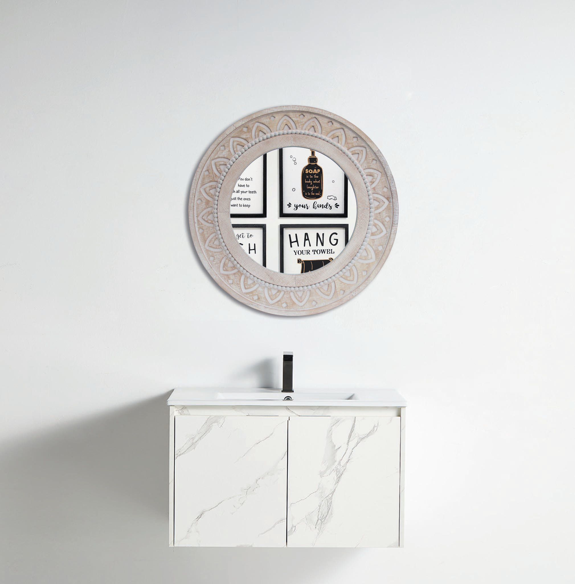 August Grove® Aleishia Distressed Wall Mirror | Wayfair