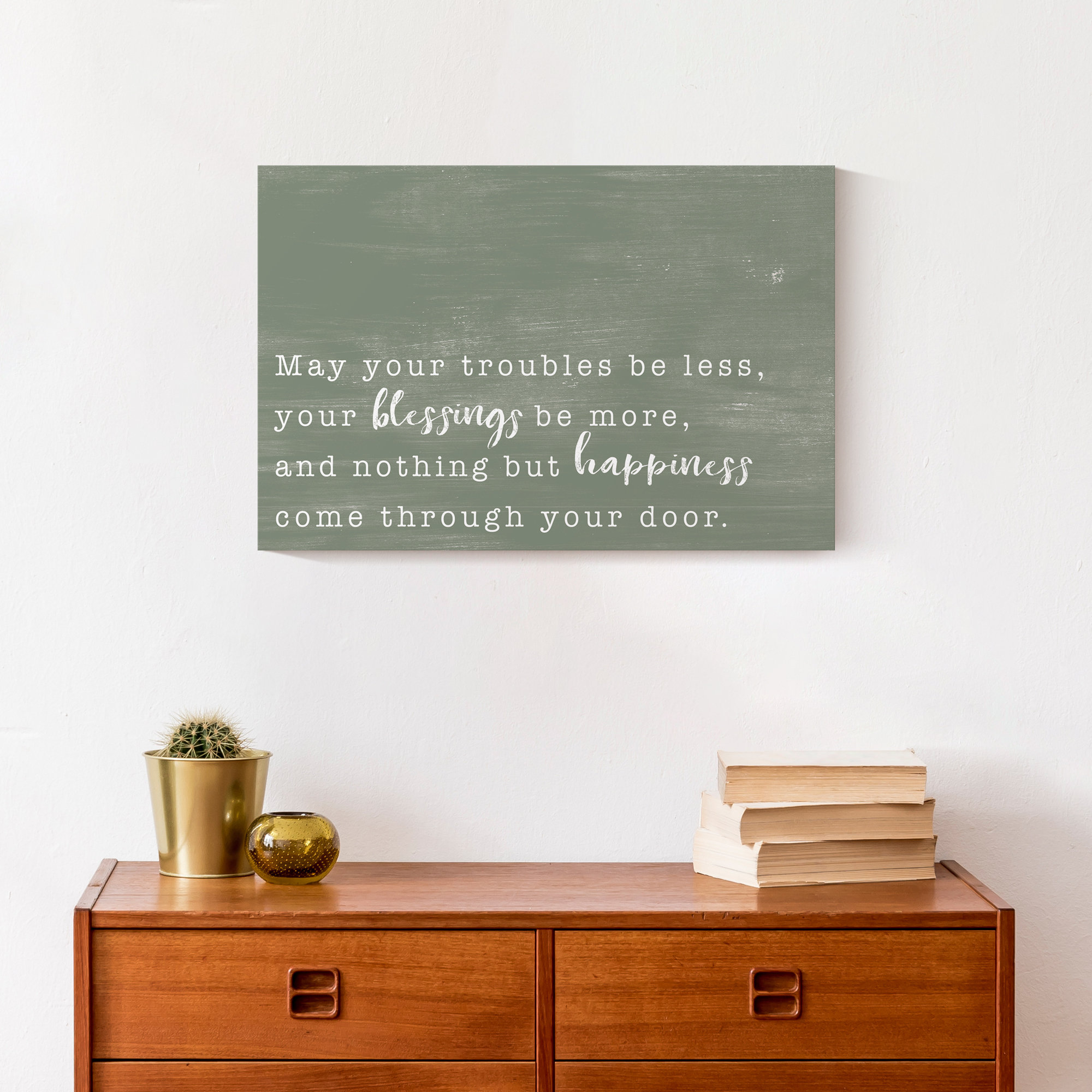 Trinx Troubles Be Less Canvas Print | Wayfair