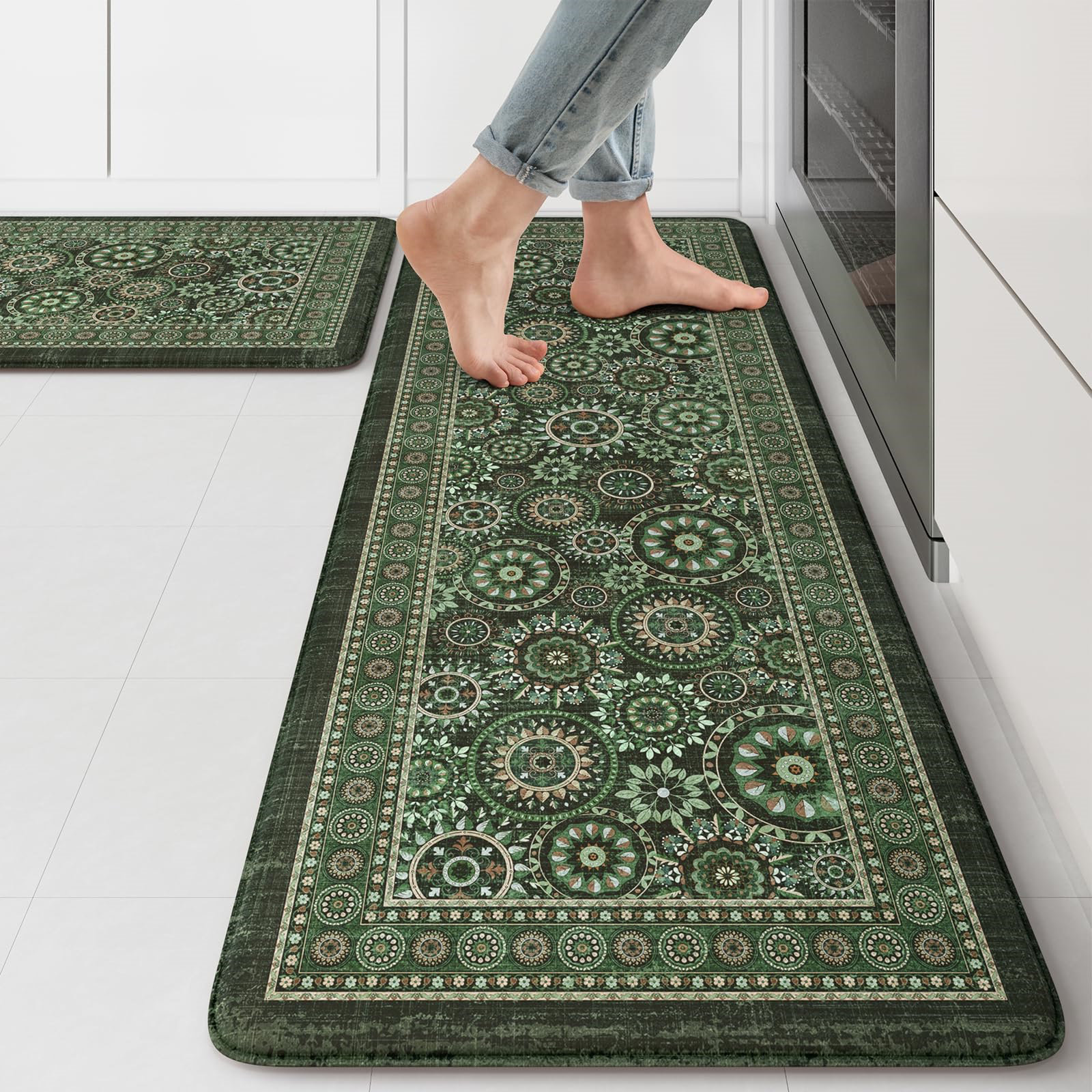 Dakota Fields Anti-Fatigue Kitchen Mats Set of 2 | Wayfair