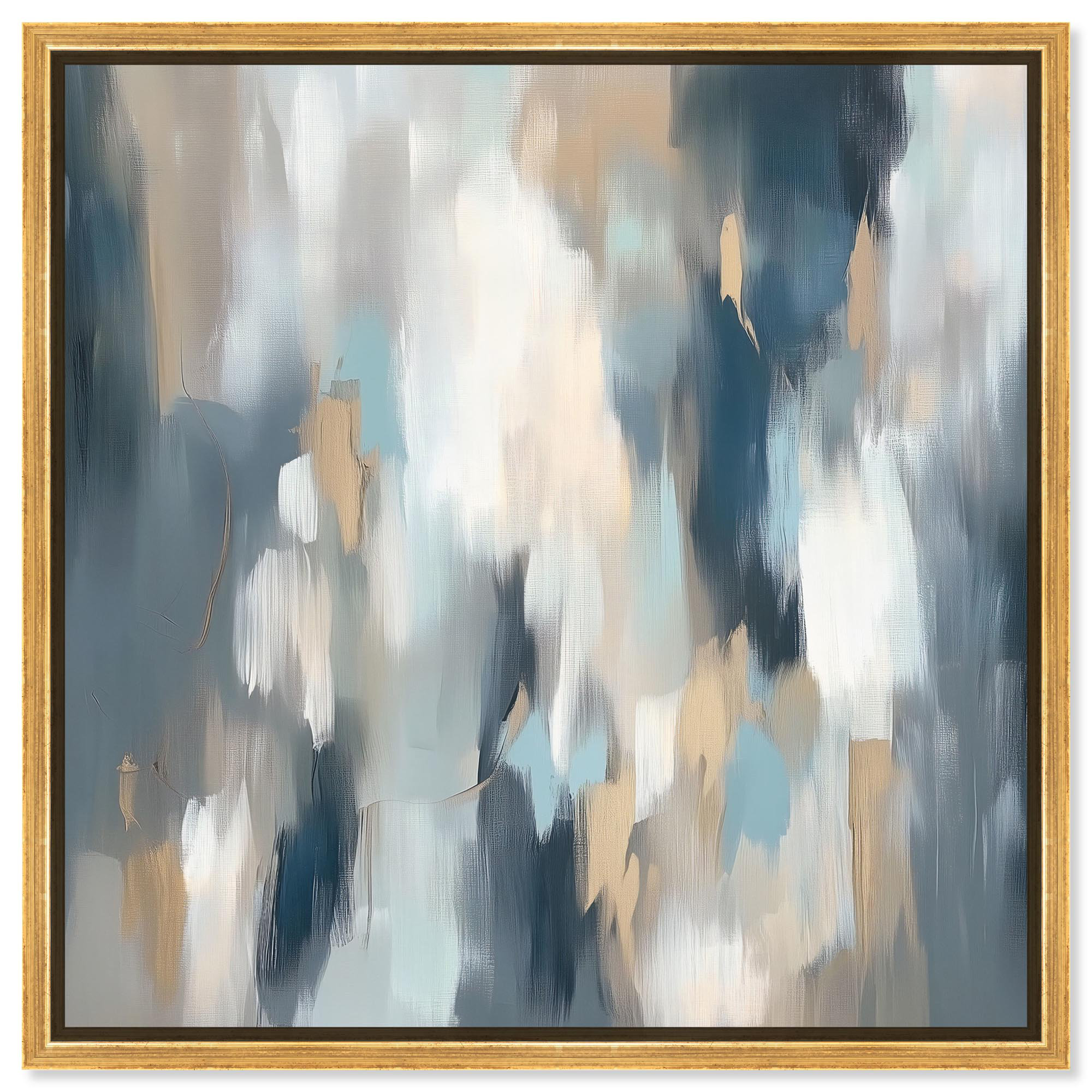 Art Remedy Faded Abstract Canvas Blues and Luminous | Wayfair