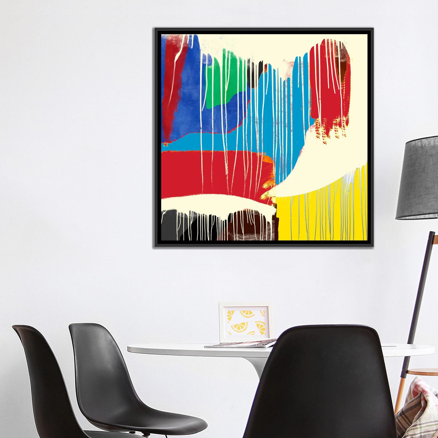 Wade Logan® Albree Modern Weeping Colors Graphic Art on Canvas | Wayfair