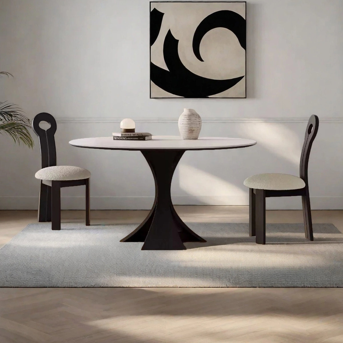Hokku Designs Modern minimalist round dining table - Wayfair Canada