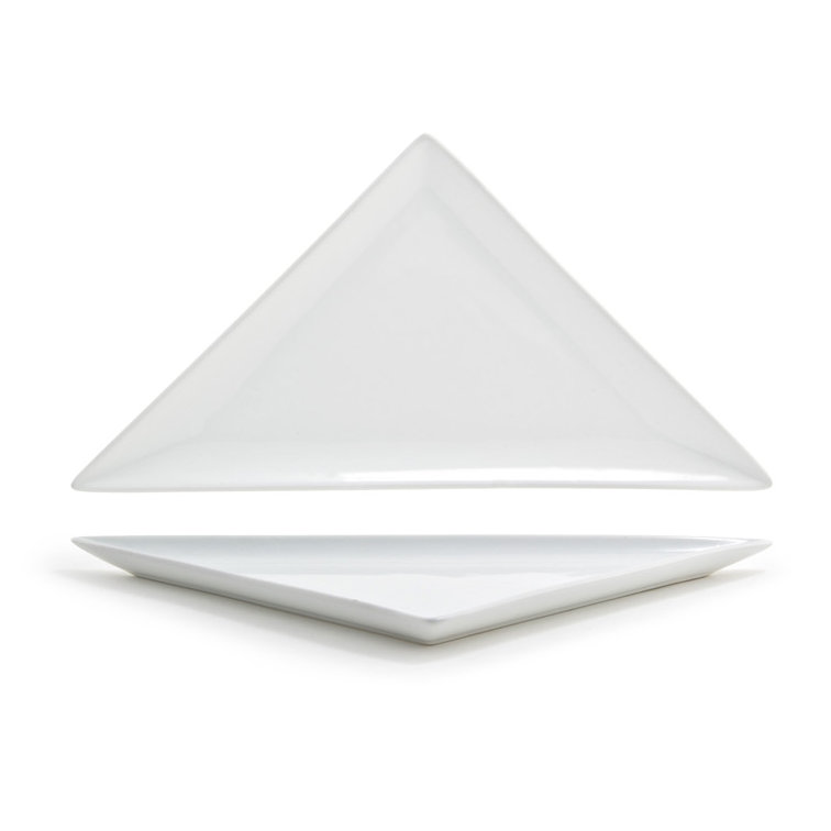 Front Of The House Mod Triangle 12" Dinner Plate | Wayfair