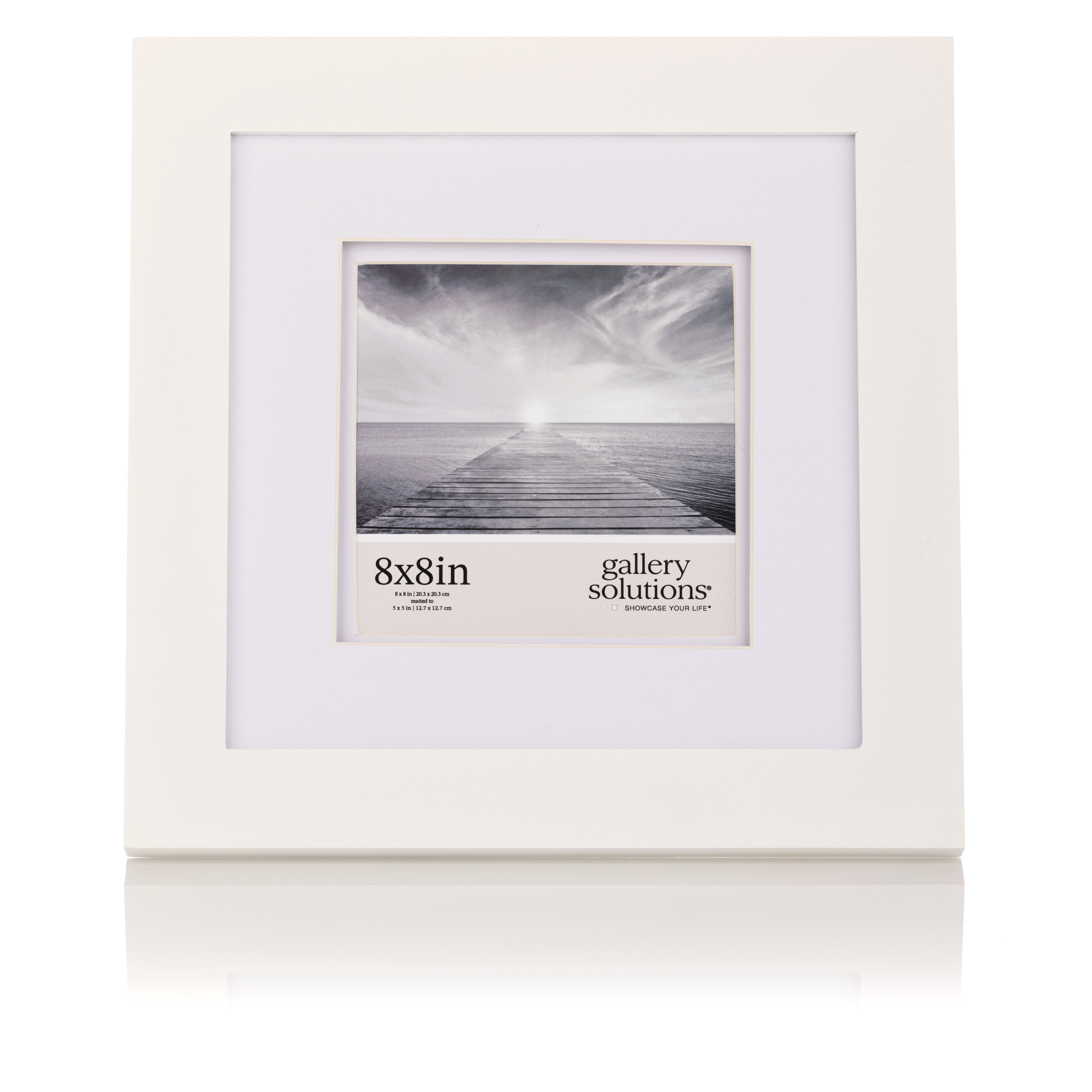 Ebern Designs Esbeida 8" x 8" Square Picture Frame, Matted to 5" x 5 ...