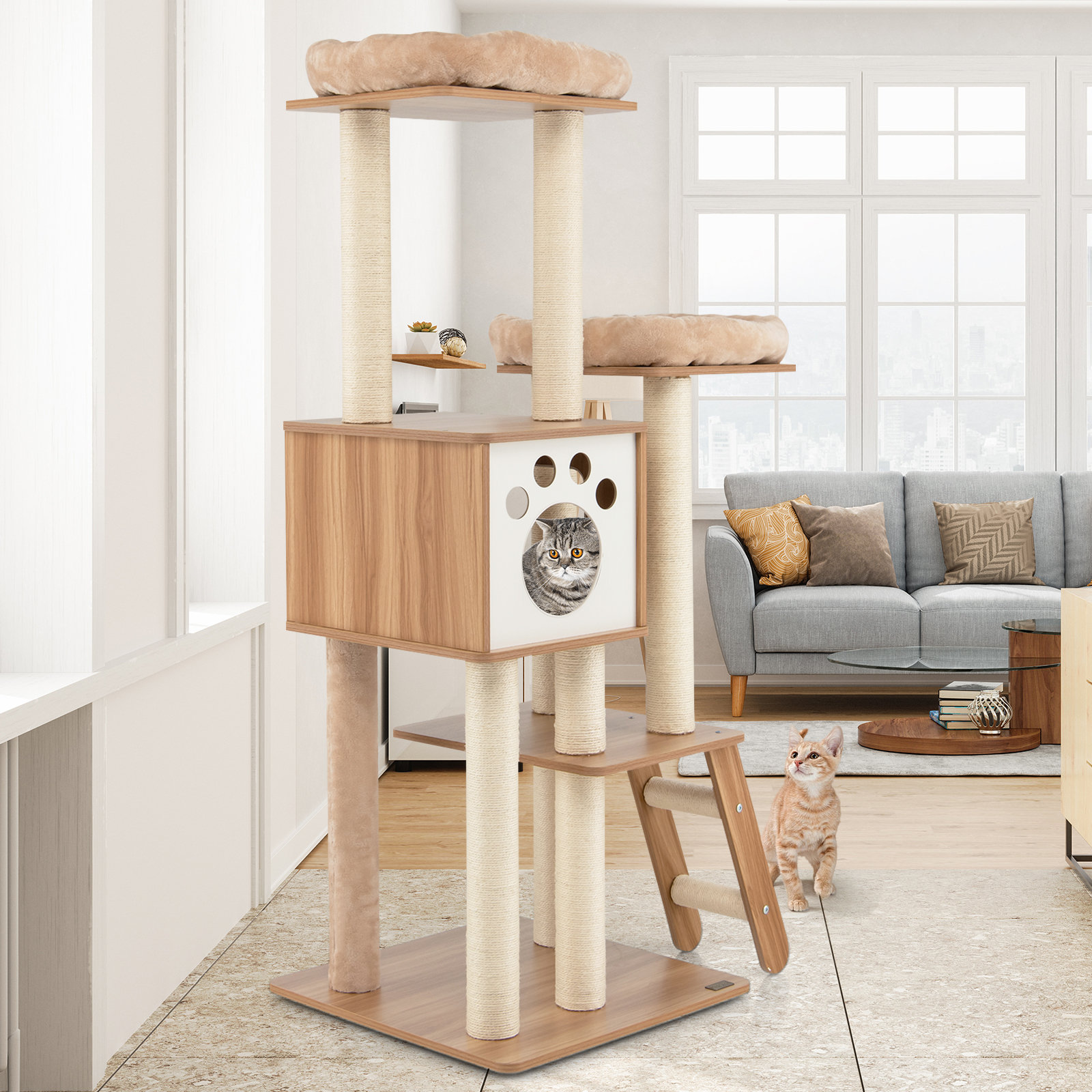 Archie & Oscar 157cm H Pitre Cat Tree | Wayfair.co.uk