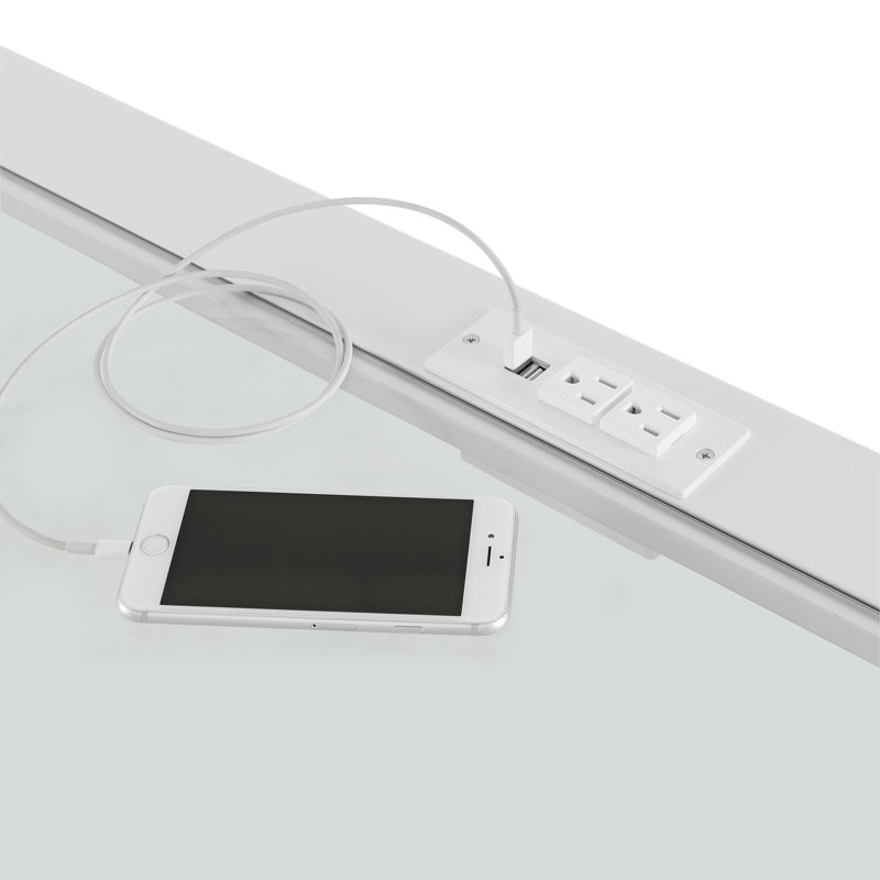 Wade Logan® Arystan Glass Top Counter Height Bar Console Table with 3 ...