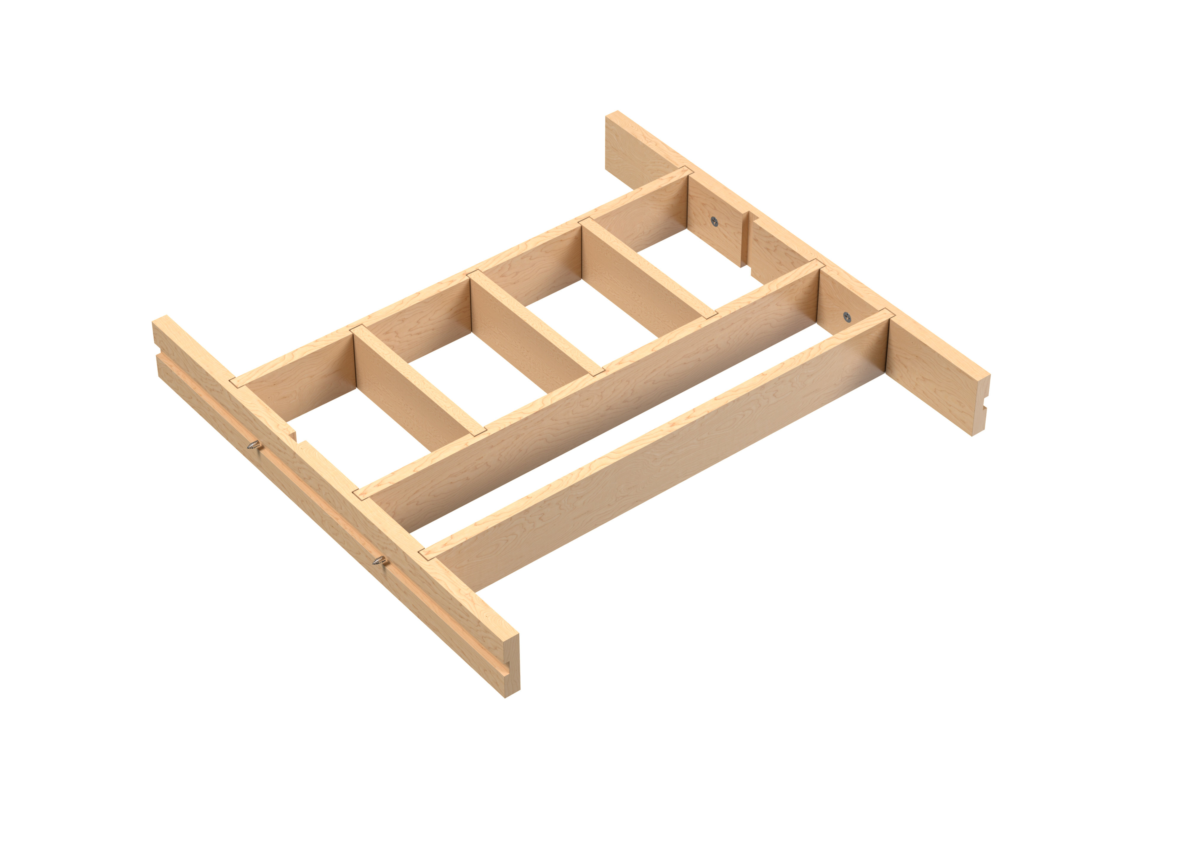 Rev-A-Shelf Wood Shallow Drawer Divider Insert - 24" Cabinet | Wayfair