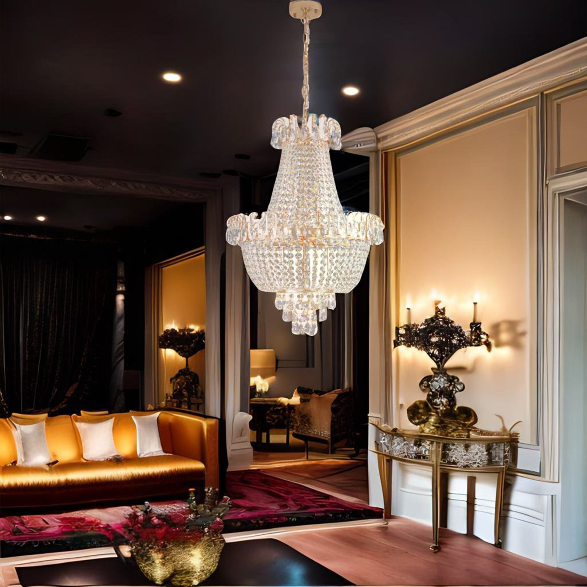 House of Hampton® Large Contemporary Luxury Ceiling Lighting - Wayfair ...